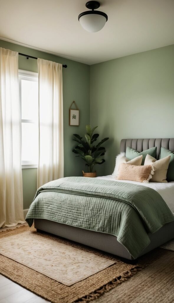 Bring Nature Indoors with 21 Dreamy Sage Green Bedroom Ideas