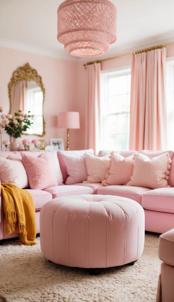 Bring Cozy Energy with 23 Pink Living Room Ideas