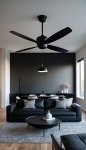 Chic Space Design with 22 Black Living Room Ideas