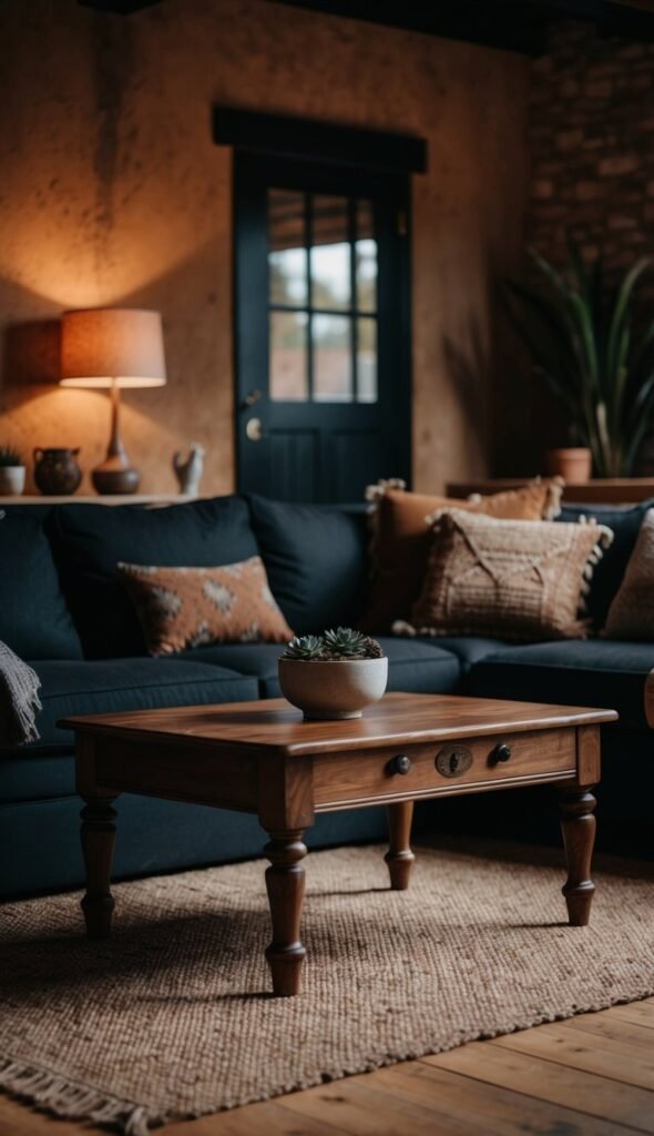 Get Cozy Vibes from 21 Dark Earthy Living Room Ideas